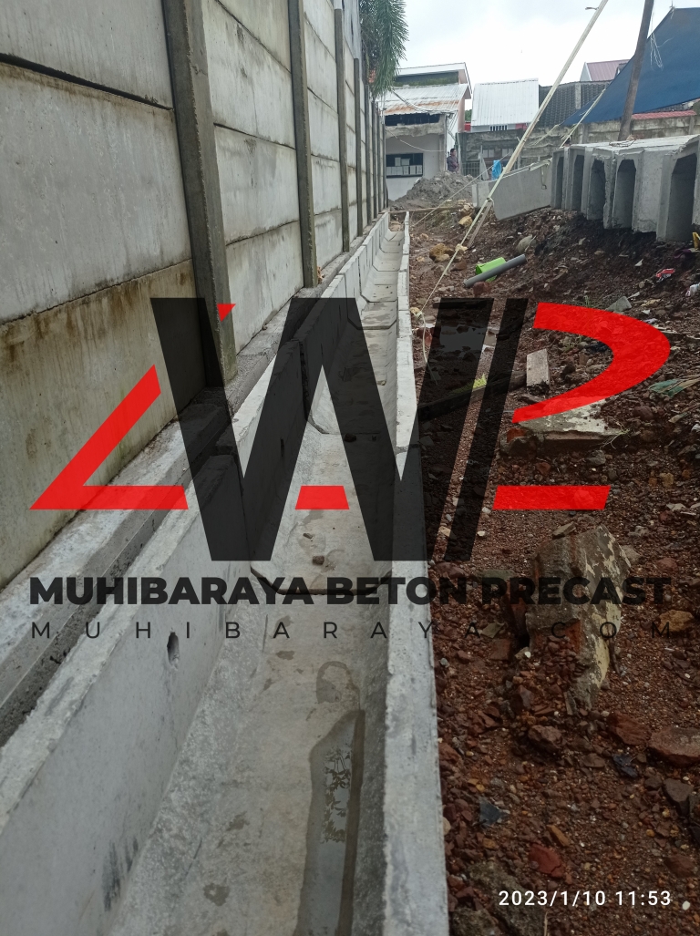 Saluran Drainase Beton Uditch Permeter di Gowa